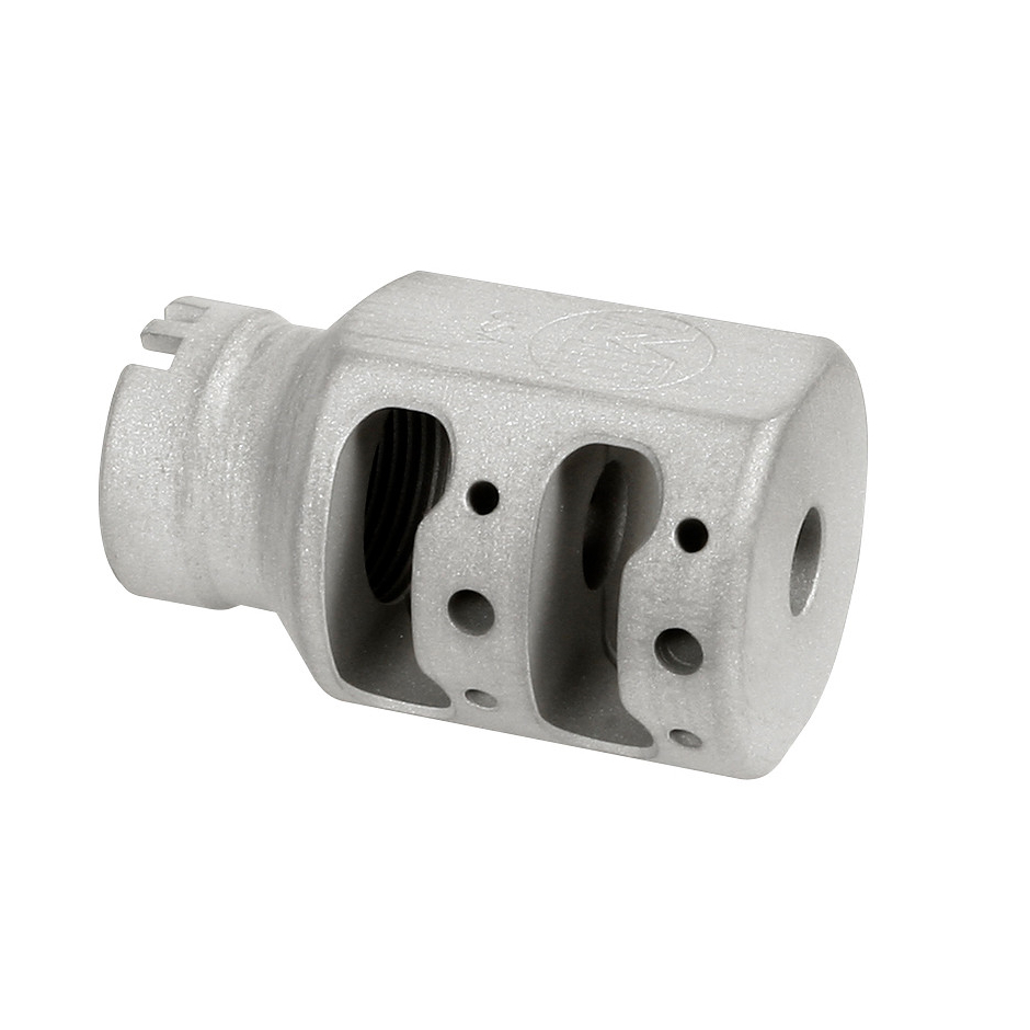Midwest Alpha Tank Muzzle Brake 24mm Silver