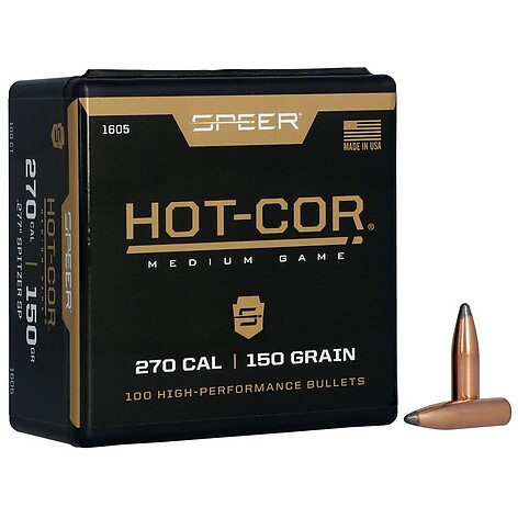 Speer Hot-Cor Rifle Bullet .277 Caliber 150gr 100/Box
