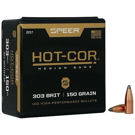 Speer Hot-Cor Rifle Bullet .311 Caliber 150gr 100/Box